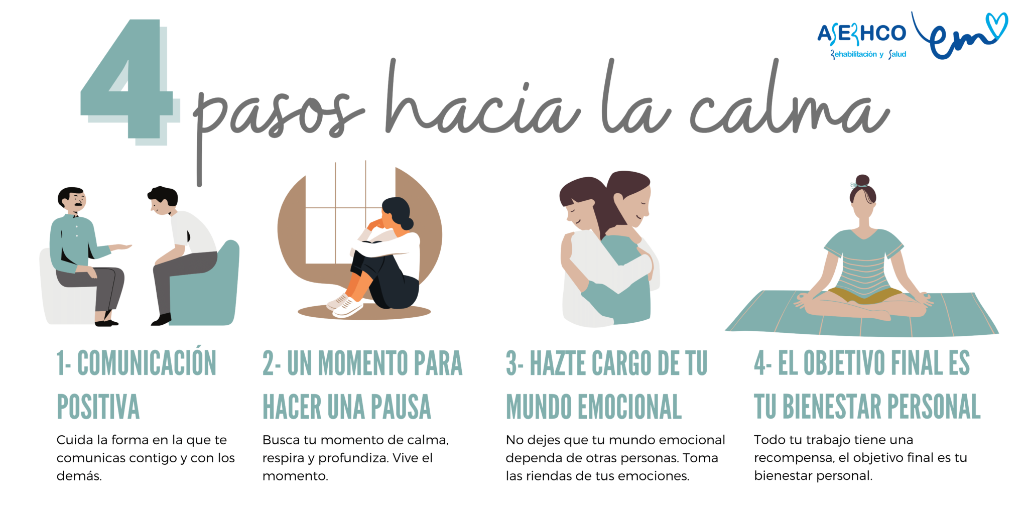 Pasos para conseguir la calma | Bienestar Emocional